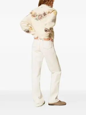 TWINSET Straight-leg Bull Denim Trousers