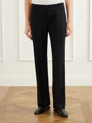 ST. AGNI 90s Wool-twill Straight-leg Pants