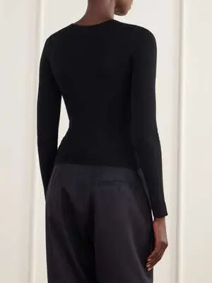 ST. AGNI Ribbed Merino Wool Sweater
