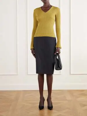 Proenza Schouler Roux Ribbed Top