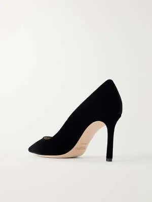 JIMMY CHOO Romy 85 Velvet Pumps