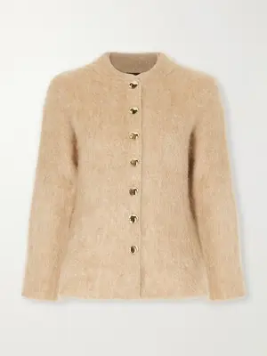 Proenza Schouler Aniza Brushed Cardigan - Neutrals
