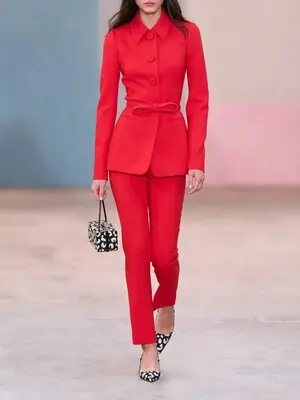 Carolina Herrera Stretch Wool-blend Twill Jacket