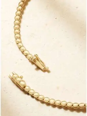 JENNIFER MEYER Small 18-karat Gold Sapphire Tennis Necklace