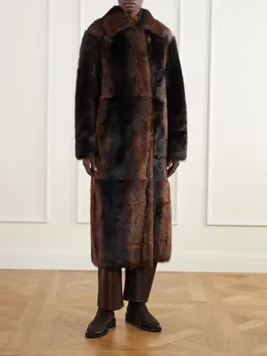 ARMA Verena Reversible Shearling And Leather Coat - Brown