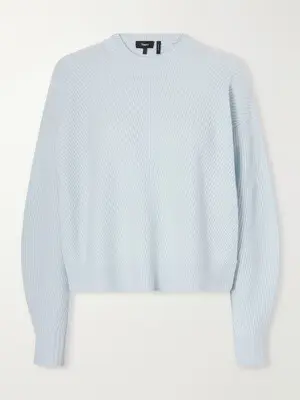 Theory Ribbed Cashmere Sweater - Blue