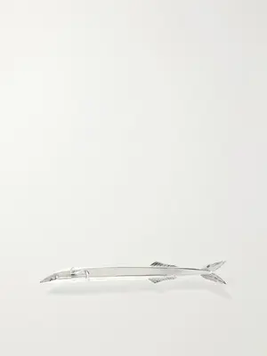 Tory Burch Fish -tone Brooch - Silver