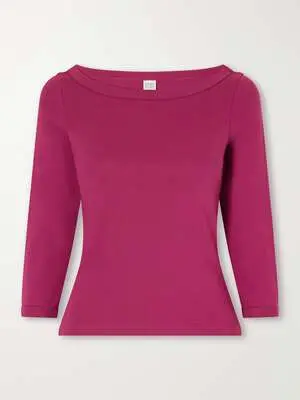 FLORE FLORE Steffi Organic Cotton-jersey T-shirt - Pink
