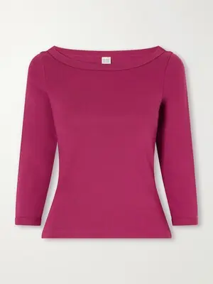 FLORE FLORE Steffi Organic Cotton-jersey T-shirt - Pink