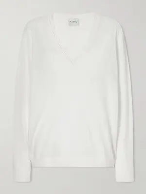 Posse Lace-trimmed Wool Sweater - Neutrals