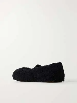 Moon Boot Shearling Ballet Flats