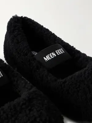 Moon Boot Shearling Ballet Flats - Black