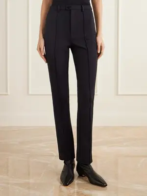 JAMIE HALLER The Riding Cropped Stretch-crepe Slim-leg Pants
