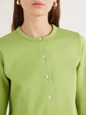 FLORE FLORE Poppy Organic Cotton-jersey Cardigan