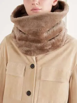 Tove Bonne Shearling Snood - Beige