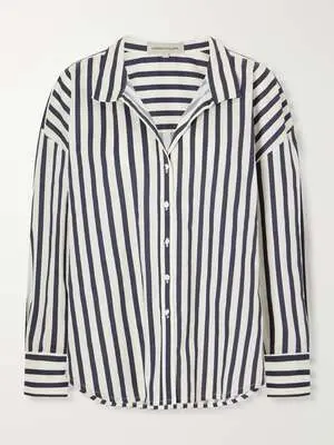 ANDRES OTALORA Un Tej Striped Cotton-poplin Shirt - Multi