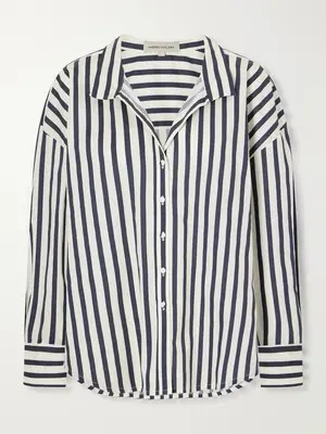 ANDRES OTALORA Un Tej Striped Cotton-poplin Shirt - Multi