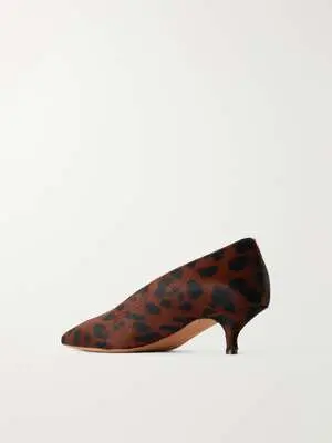 EMME PARSONS Veneto 35 Leopard-print Calf-hair Pumps