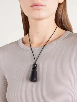HUNTING SEASON The Tagua Cone Seed And Leather Necklace