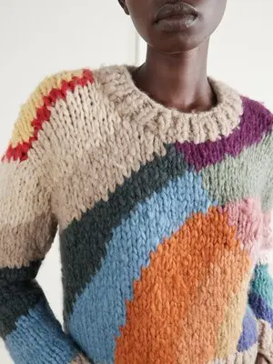 Suzie Kondi Emilia Jooshi Intarsia-knit Cashmere Sweater