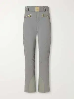 Bogner Franzi-t Belted Stretch-shell Flared Ski Pants - Green