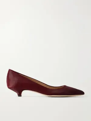 JAMIE HALLER The Kitty Point 30 Calf-hair Pumps - Brown
