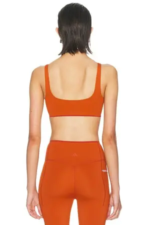 ADIDAS ORIGINALS X Entire Studios Optime Low Support Training Bra In Burnt Orange