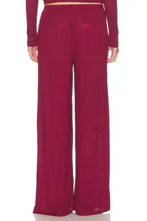 NEGATIVE UNDERWEAR Whipped Track Pant In Burgundy