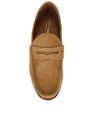 Ralph Lauren Purple Label Chalmers Loafer In Beige