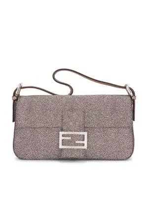 Fendi Baguette Shoulder Bag In Metallic
