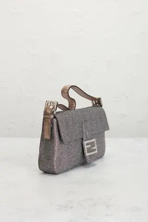 Fendi Baguette Shoulder Bag In Metallic