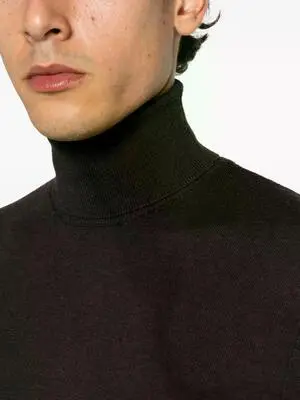 DIANA STUDIO Roll-neck Knitted Sweater - Brown