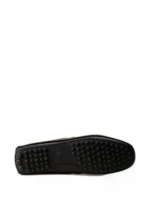 Car Shoe Tassel-detail Leather Loafers