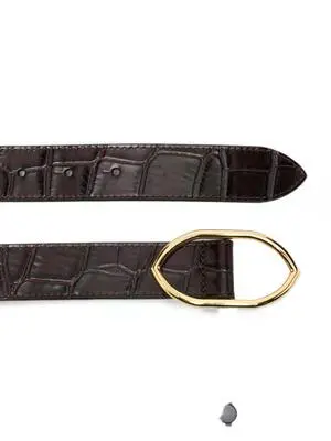 Jacquemus Calisson Croc-effect Leather Belt