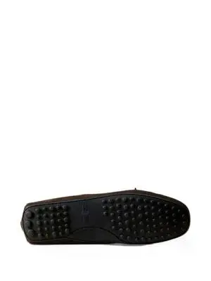 Car Shoe Crocodile-print Leather Boat Shoes