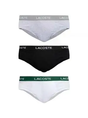 Lacoste Logo-waistband Briefs - Black