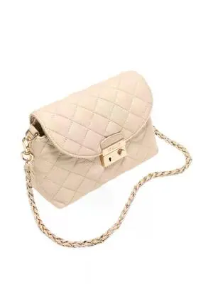 Mz Wallace Mini Sand Crosby Lock Shoulder Bag