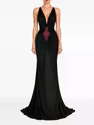 V:PM ATELIER Kennedy Embellished Gathered Gown