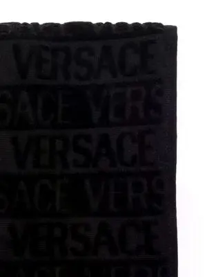 Versace Small I ♡ Baroque Towel - Black
