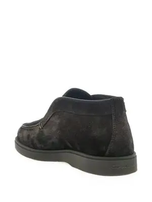 Santoni Suede Stitched Desert Boots