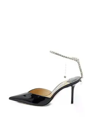 JIMMY CHOO Saeda Crystal Ankle Pumps