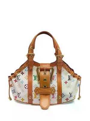 LOUIS VUITTON 2004 Gm Theda Monogram Multicolore Tote Bag - White