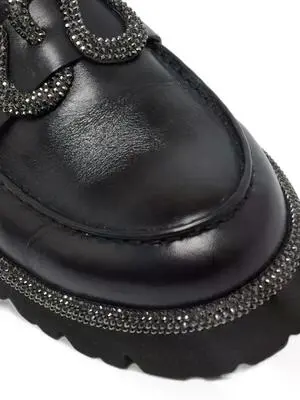 Rene Caovilla Morgana Crystal-embellished Loafers