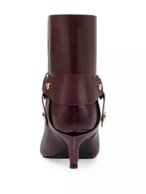 Moschino Heart-embellished Leather Ankle Boots
