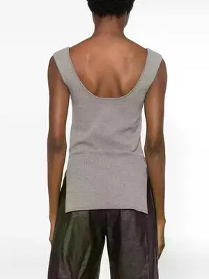 RÓHE Ribbed Side-slit Top
