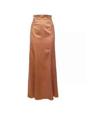 Just Cavalli Satin Fit-and-flare Maxi Skirt