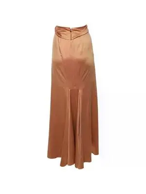 Just Cavalli Satin Fit-and-flare Maxi Skirt