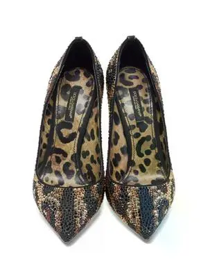 Dolce & Gabbana Crystal-embellished Pointed-toe Pumps
