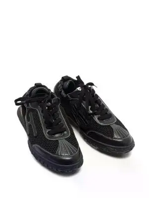 Hermès Jet Leather Mesh Sneakers