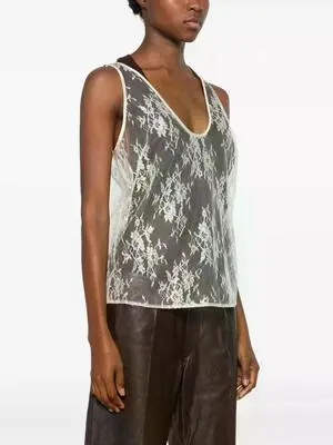 TOM FORD Lace-overlay Top